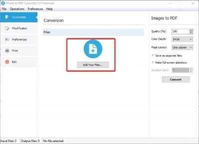 Convert JPG, PNG images to PDF using online tools or software