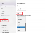 How to change Sleep settings on Windows 11