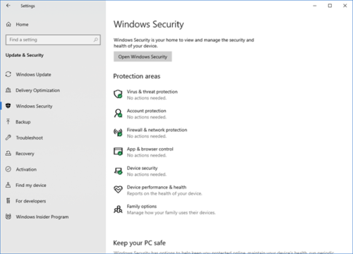 How to configure Windows Defender in Windows 10