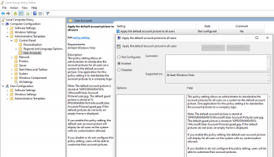 Remove default Sign in User Account Picture in Windows 11
