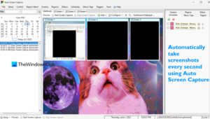 Automatically take screenshots every second using Auto Screen Capture