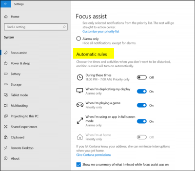 Disable Notifications during Presentations in Windows 11/10