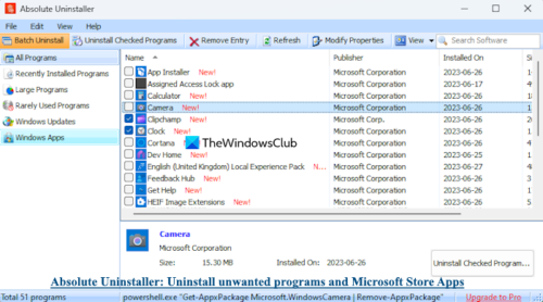 Absolute Uninstaller: Uninstall unwanted programs