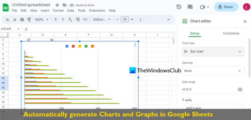 Automatically generate Charts and Graphs in Google Sheets