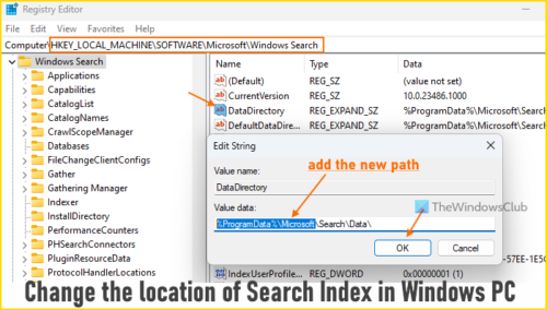 Delete Search History, Recreate Searches folder in Windows 11/10