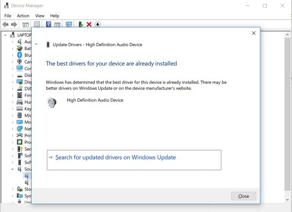 No Audio Output Device is Installed error in Windows 11/10