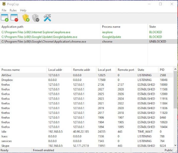 How to block an application from accessing the internet in Windows