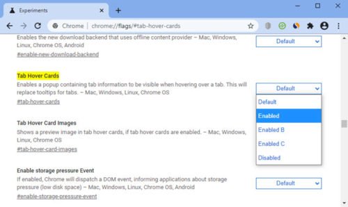 Enable or Disable or Tab Preview feature in Chrome or Edge Enable or Disable or Tab Preview feature in Chrome or Edge