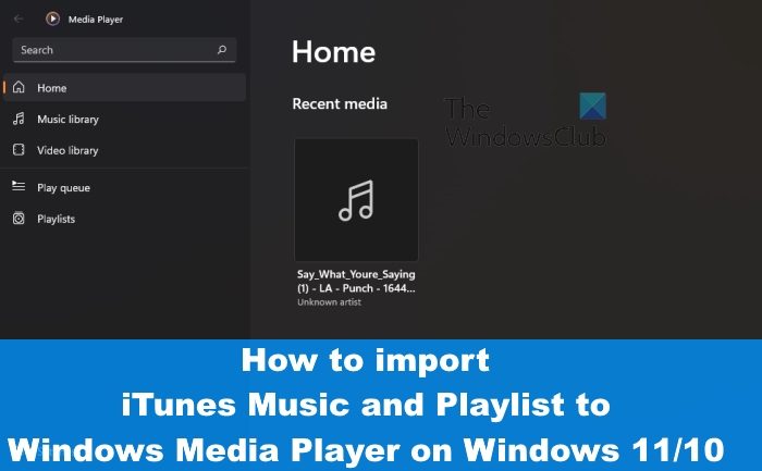 How to import iTunes Music and Playlist to Media Player app How to import iTunes Music and Playlist to Media Player app