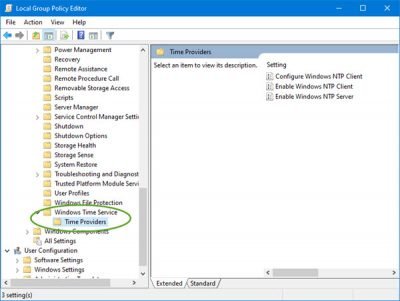 The computer did not resync because no time data was available