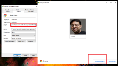 How to always open Chrome in Guest Mode in Windows 11/10