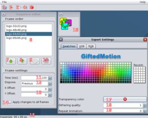 Create animated GIF images with GiftedMotion for Windows PC