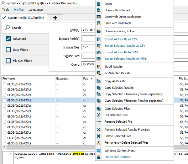 Search files faster with FileSeek for Windows PC