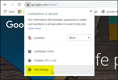 How to clear Google Drive and Google Docs Cache in Chrome