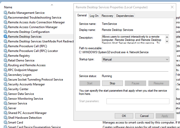 Password may have expired, Remote PC might not accept blank passwords