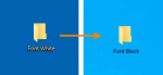 How to change the Desktop font color in Windows 11/10