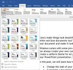 How to change Document Theme Colors in Office programs
