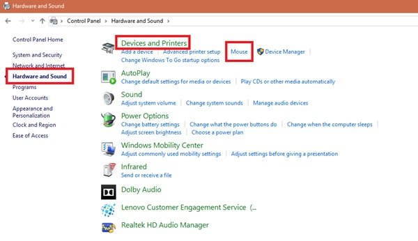 How to switch or change Left & Right mouse buttons in Windows