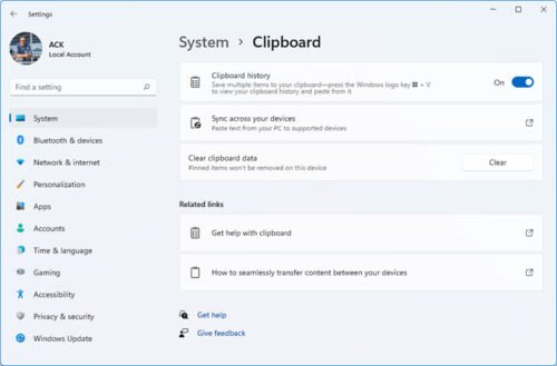 Clear Clipboard using Shortcut, CMD or Context Menu in Windows 10