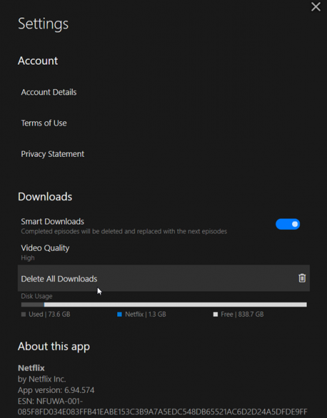 How to change Download Location in Netflix on Windows PC