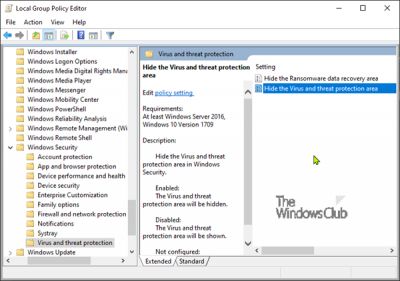 What is Virus and Threat Protection in Windows 11? How to hide it?