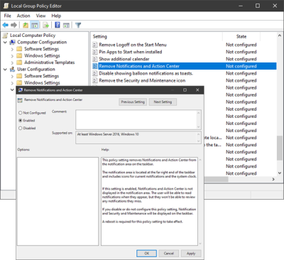 Turn off Security and Maintenance notifications in Windows 11