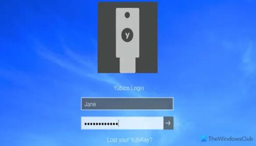 Use YubiKey Secure Login for Local Account in Windows 11/10