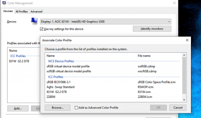 How to install a Color Profile in Windows using an ICC Profile