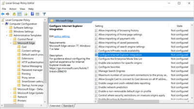 How to enable Internet Explorer Mode in Microsoft Edge