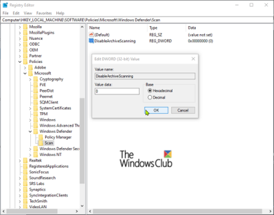 How to scan Mapped Network Drives with Windows Defender