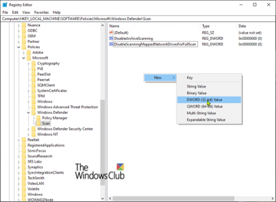 How to scan Mapped Network Drives with Windows Defender