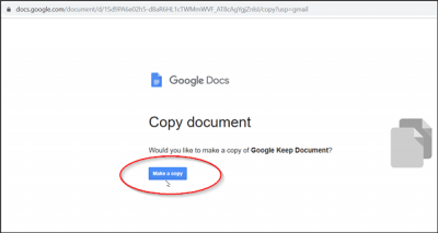 How to share ‘Make a copy’ links to your Google files with others