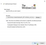 Import EFS File Encryption Certificate and Key (PFX file) in Windows