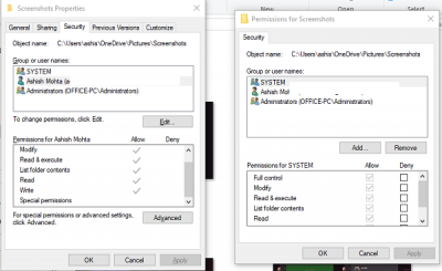 How to change File and Folder permissions in Windows 11