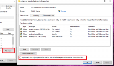 How to change File and Folder permissions in Windows 11