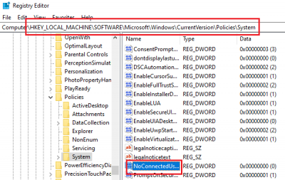 Sync is not available for your account - Windows Settings