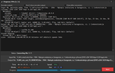 Use Pazera Free Audio Extractor software to extract audio tracks