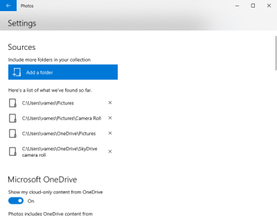Where do Camera app & Photos app save Pictures, Videos in Windows