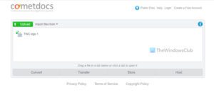 Cometdocs: Free Online File Conversion Tool & Desktop software