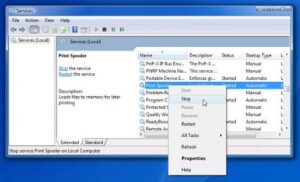 Print job stuck in queue? Clear Printer queue in Windows 11