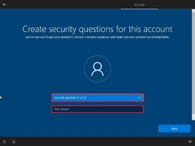 Create Local Account during or after installation of Windows Home