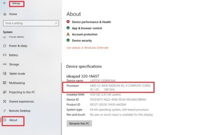 How to find out Processor Brand and Model on Windows computer