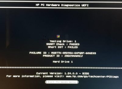 Using HP PC Hardware Diagnostics UEFI on Windows 11/10