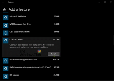 Configure and use OpenSSH client and server on Windows 11/10