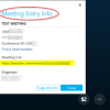 How to send a Skype Meeting Invite link