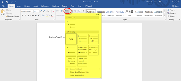 Word multilevel list tutorial - scottsas Word multilevel list tutorial - scottsas