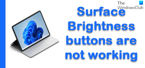 Microsoft Surface Brightness keys are not working
