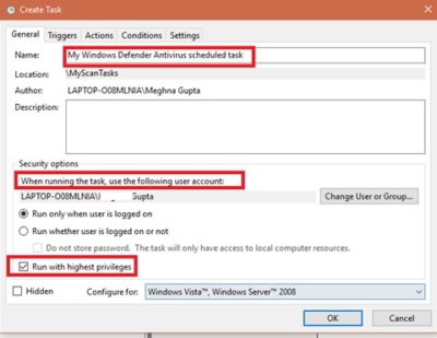 How to schedule Windows Defender scans