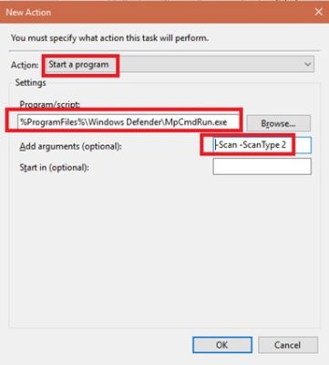 How to schedule Windows Defender scans