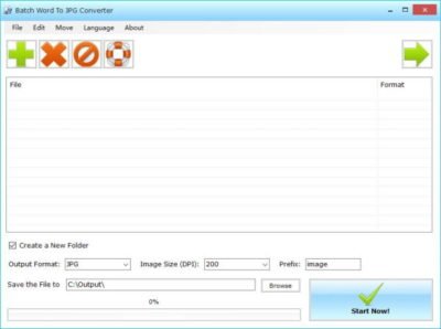 Convert Word documents to JPG - Batch Word to JPG Converter